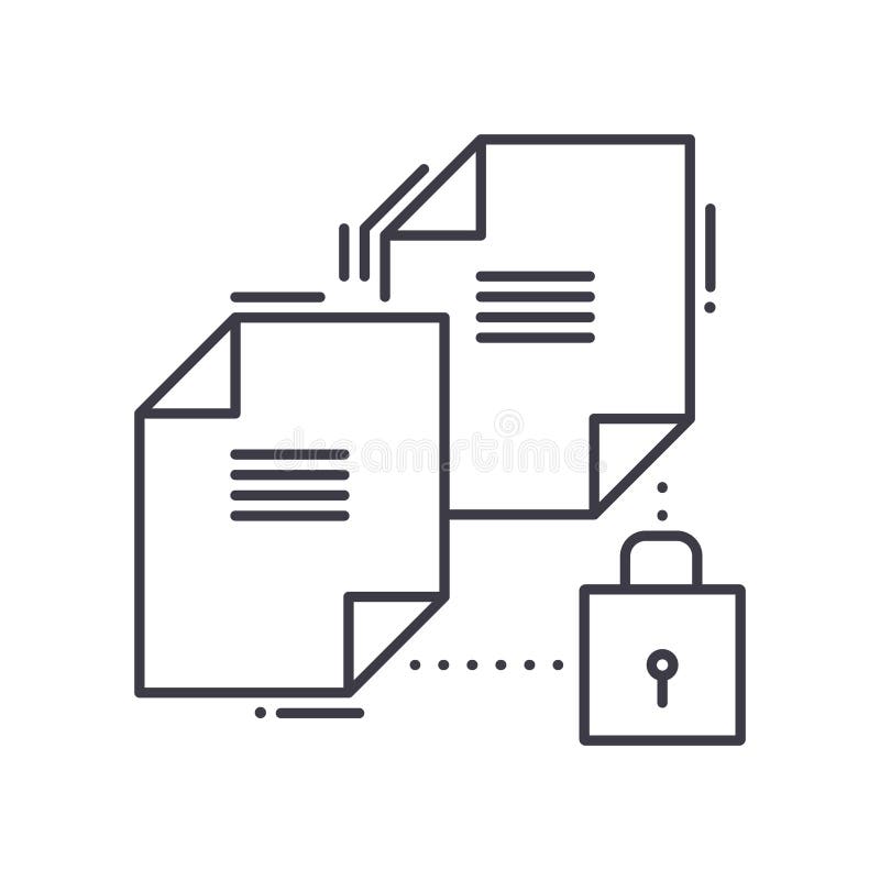 Confidential Document Icon, Cyber Secure Data, Shield Icon, Policies ...