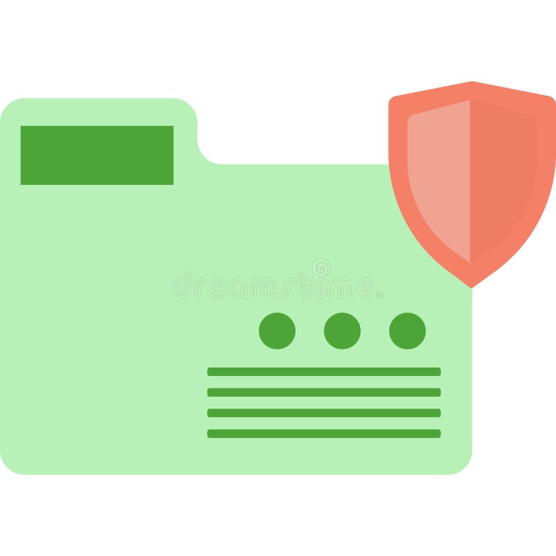 Confidential Document Icon, Cyber Secure Data, Shield Icon, Policies ...