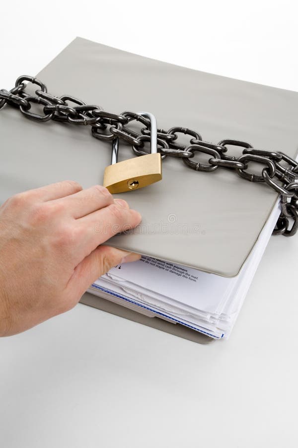 Confidential File Folder stock photo. Image of security - 4228462