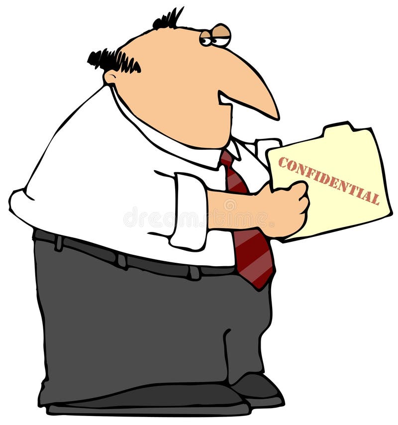 Manila File Folder Stamped With Confidential Stock Vector ...