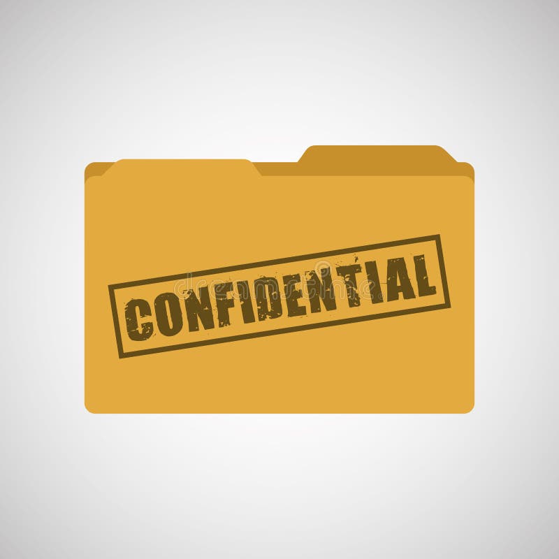 Confidential folder design stock illustration. Illustration of ...