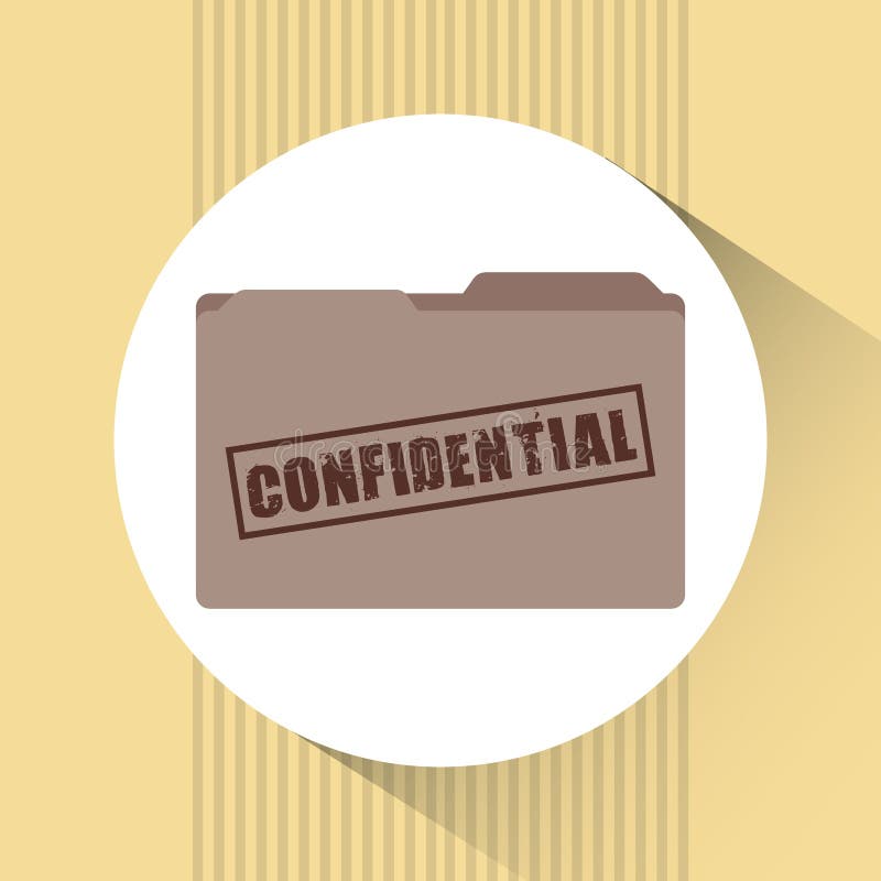 Confidential folder design stock illustration. Illustration of ...
