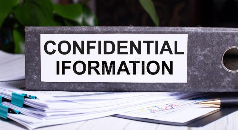 721 Confidential Information Top Secret File Folder Stock Photos - Free ...