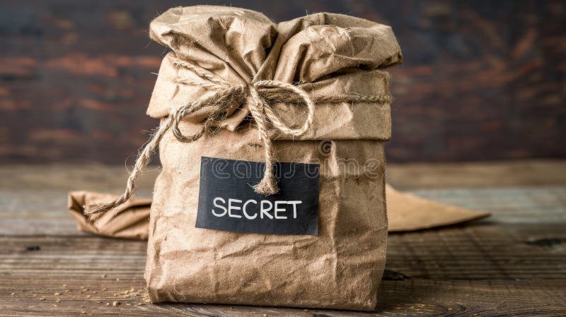 Confidential Message Small Package Envelope Marked Secret Placed on the ...