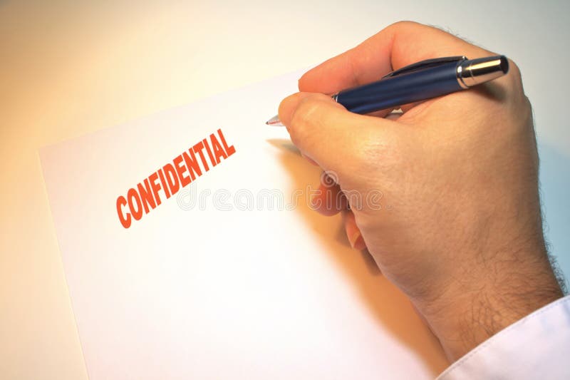 Confidential File Folder stock image. Image of note, office - 4228461