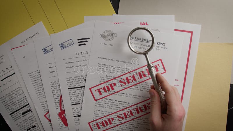 Confidential and Personal Documents are Censored Stock Footage - Video ...
