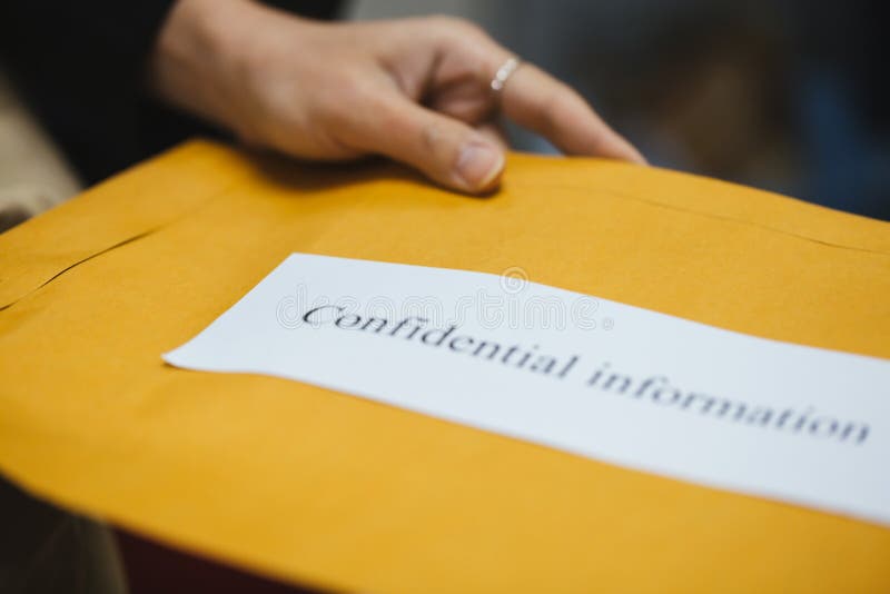 Confidential and Private Document Office Stock Photo - Image of ...