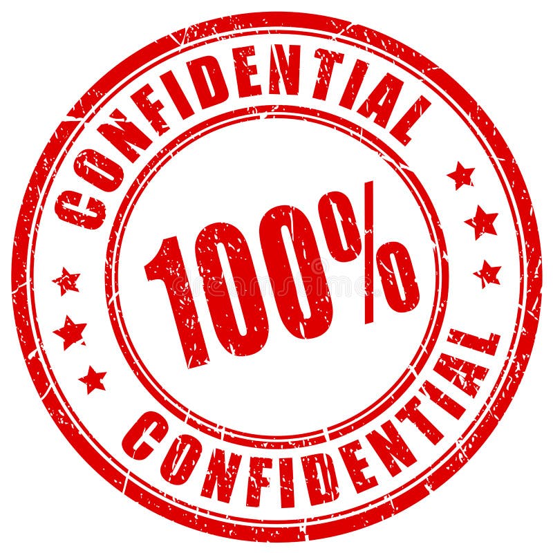 Confidential Rubber Stamp stock illustration. Illustration of grunge ...