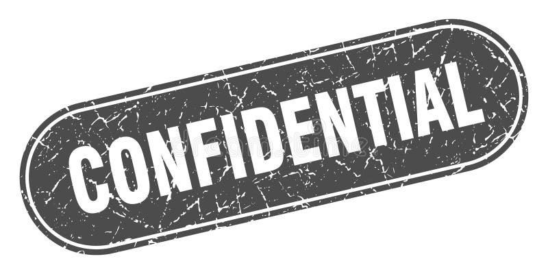 Confidential Sign. Confidential Grunge Stamp Stock Vector ...