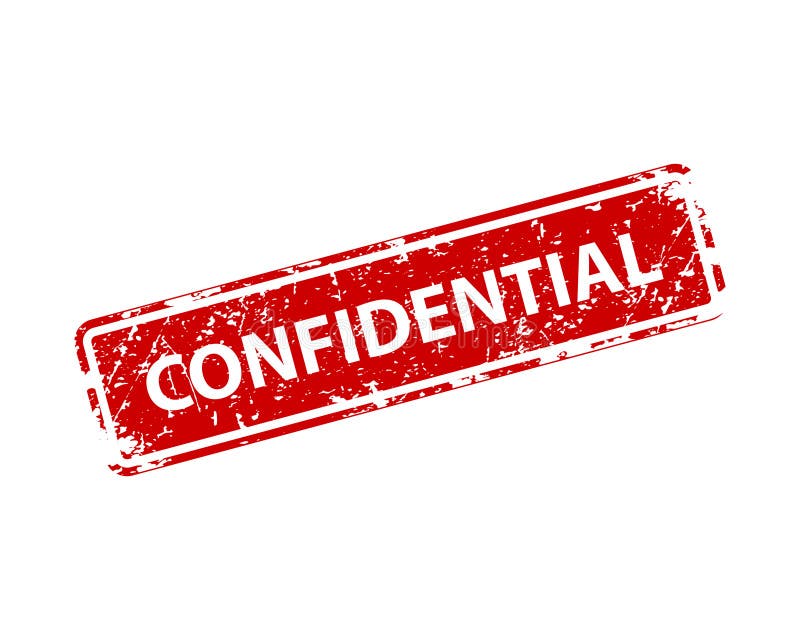 Confidential Sign Sticker. Stamp Vector Texture Stock Vector ...