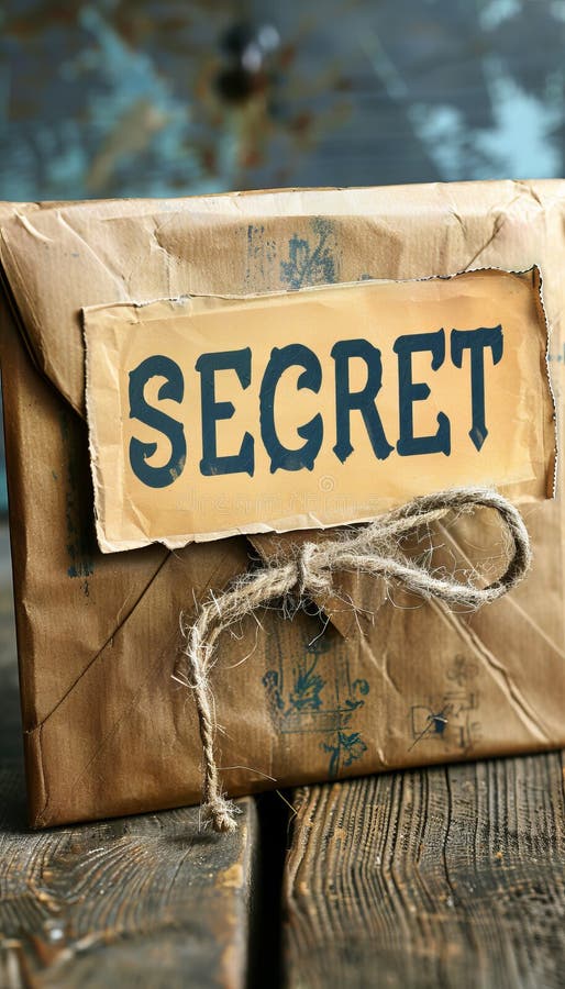 Confidential Small Envelope Marked Secret Placed on a Table for ...