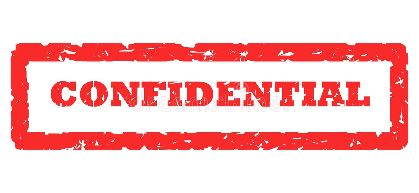Confidential Rubber Ink Stamp Stock Illustration - Illustration of ...