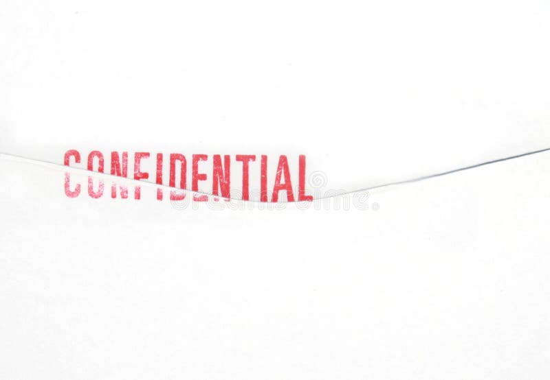 Confidential Stamp of Approval Stock Photo - Image of stamp ...