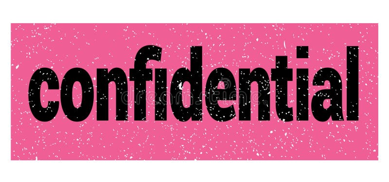 CONFIDENTIAL Text on Green Grungy Vintage Stamp Stock Illustration ...