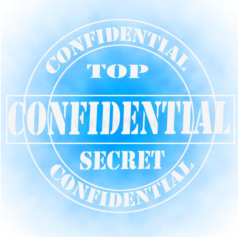 Confidential Top Secret Sign, Symbol or Stamp Stock Illustration ...