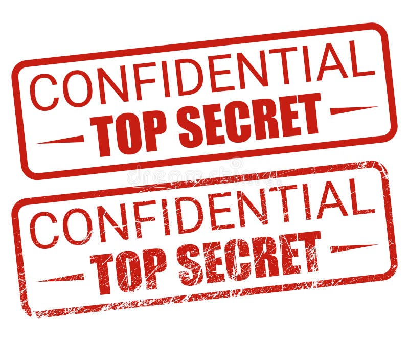 Confidential Top Secret Stamp, Seal Vector Design Stock Illustration ...