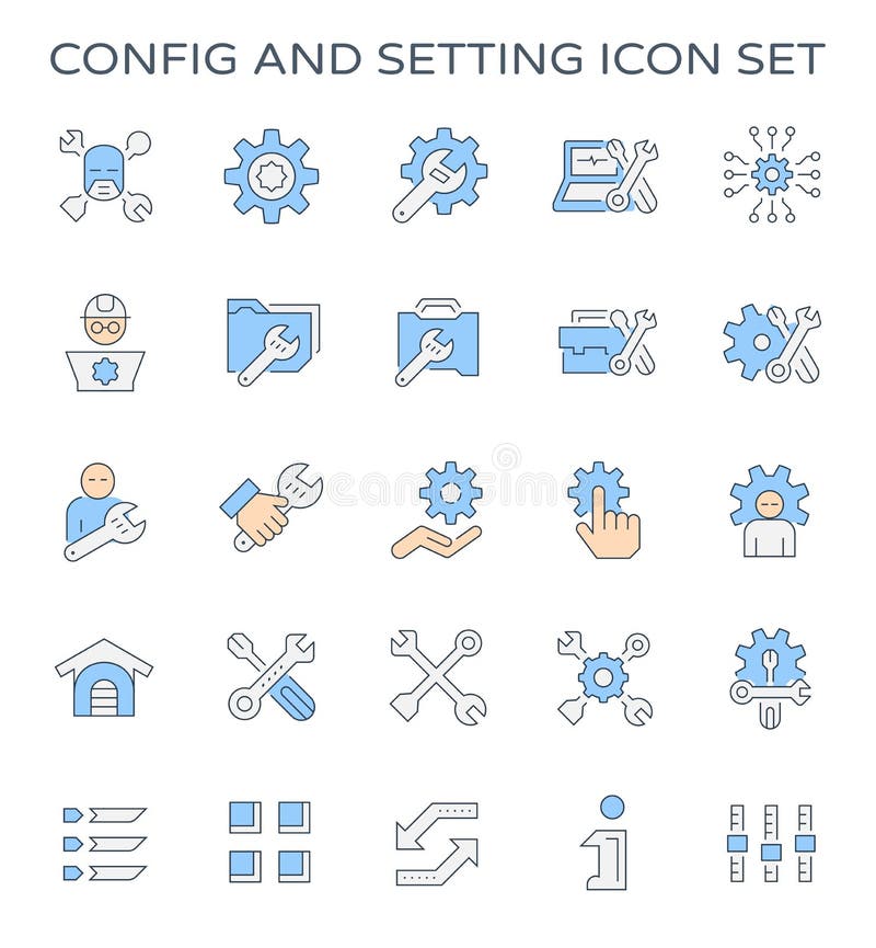 Config setting icon stock vector. Illustration of item - 123316395
