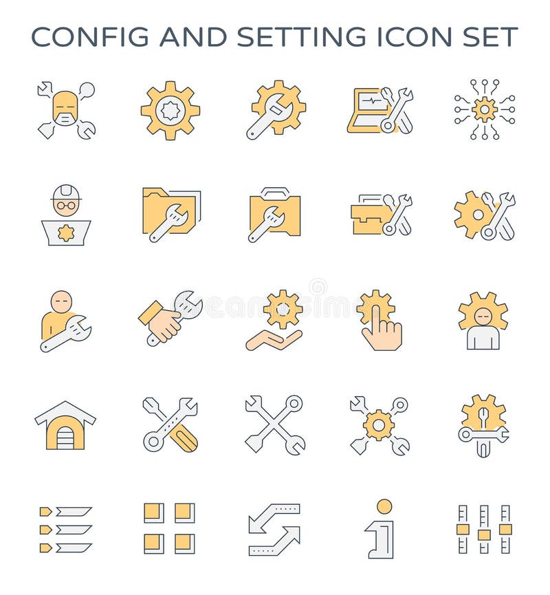 Config setting icon stock vector. Illustration of list - 123857149