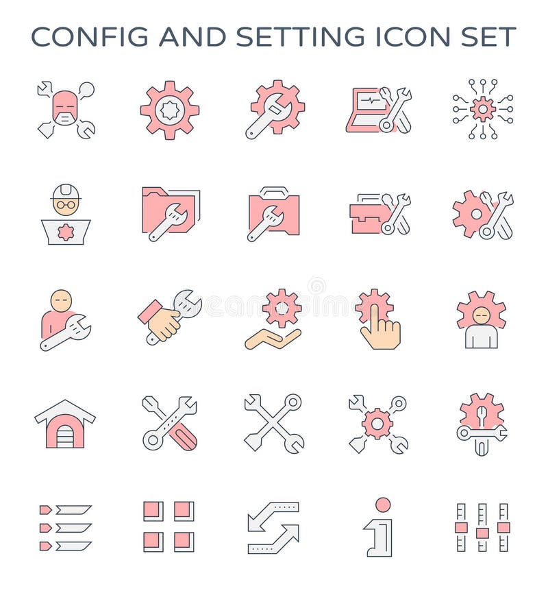 Config setting icon stock vector. Illustration of design - 137415791