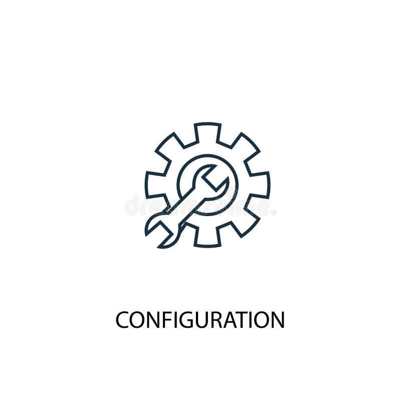 Configuration Concept Line Icon. Simple Stock Vector - Illustration of ... Configuration Concept Line Icon. Simple Stock Vector - Illustration of ...