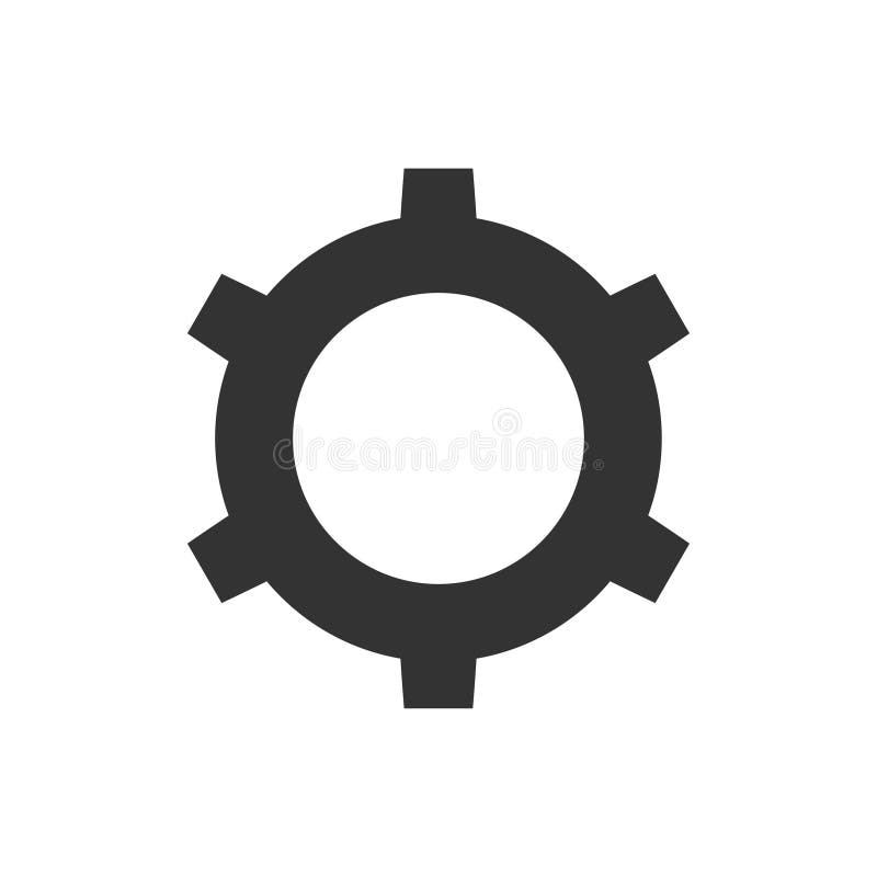 Configuration, gear icon stock vector. Illustration of gear - 174771116