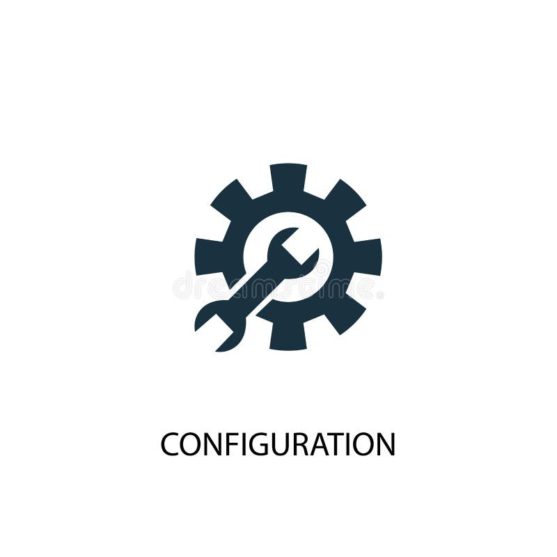 Configuration Icon. Simple Element Stock Vector - Illustration of ... Configuration Icon. Simple Element Stock Vector - Illustration of ...