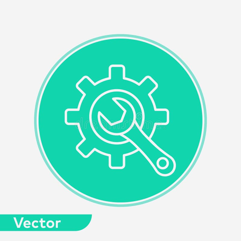 Configuration Flat Vector Icon Sign Symbol Stock Vector - Illustration ...