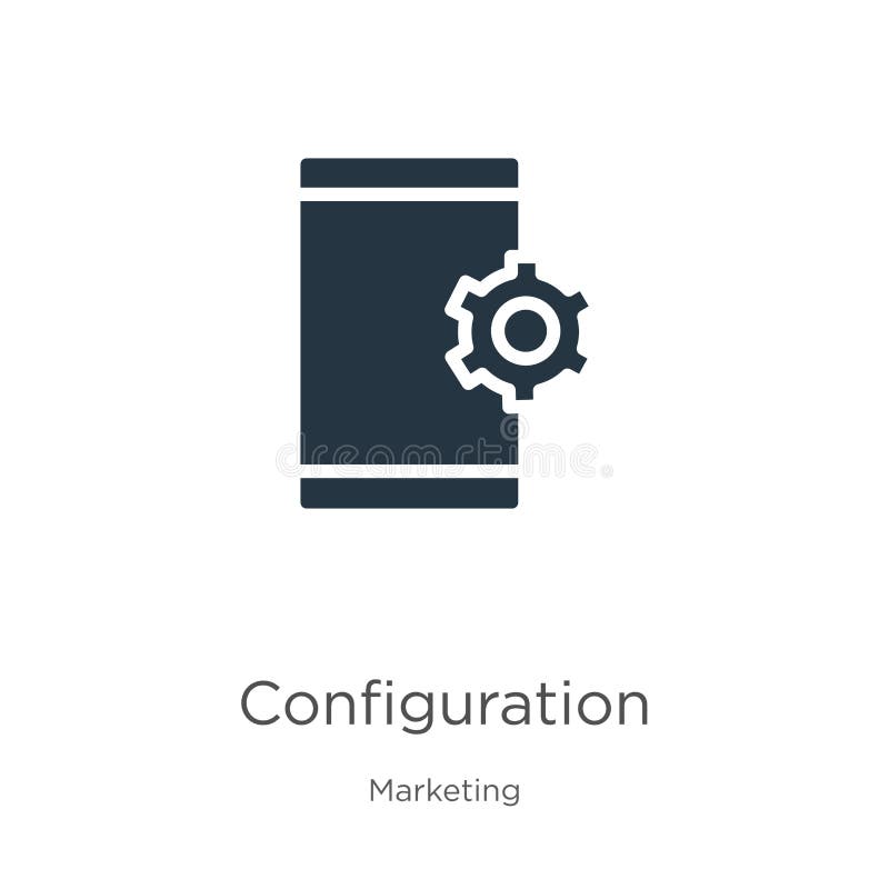 Configuration Icon Vector. Trendy Flat Configuration Icon from ... Configuration Icon Vector. Trendy Flat Configuration Icon from ...