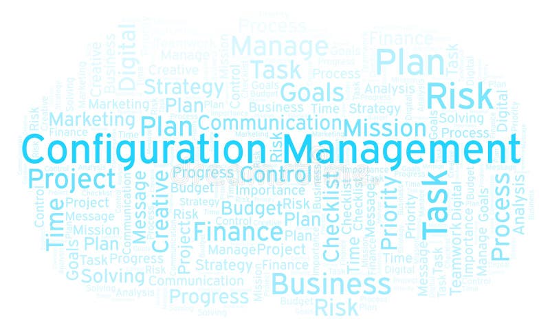 Configuration Management Word Cloud, Made with Text only. Stock ...