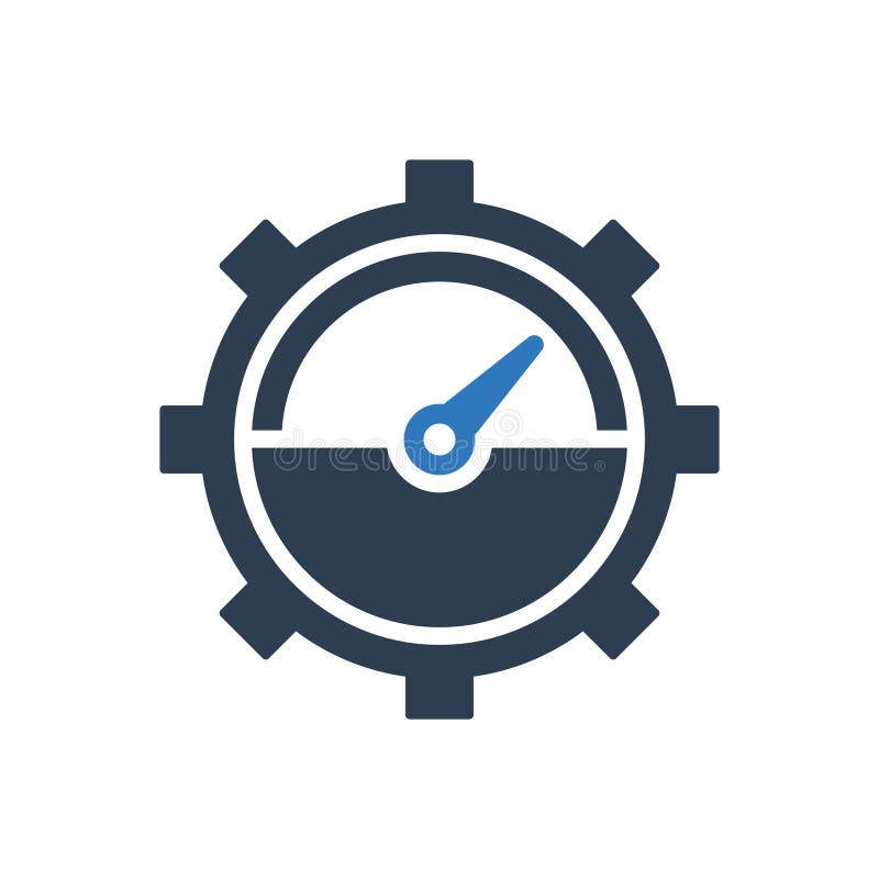 Configuration Performance Icon - Speedometer Icon Stock Vector ...