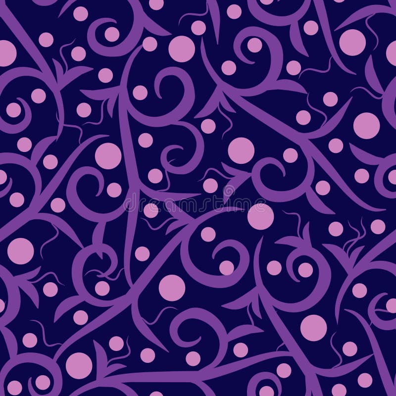 Configuration Sans Joint Violette Florale Illustration de Vecteur ...