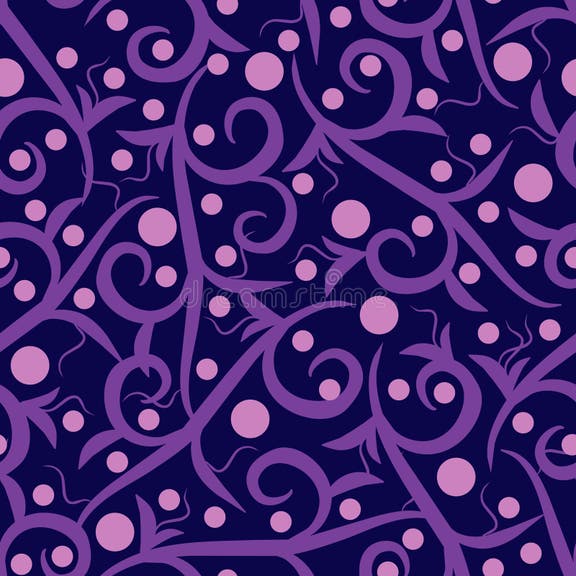 Configuration Sans Joint Violette Florale Illustration de Vecteur ...