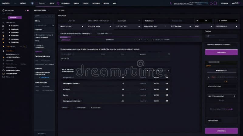 Configuration Settings Displayed on a Dark-Themed User Interface for Software Management Tools ...