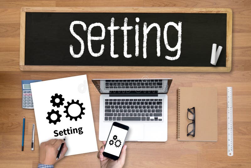 Configuration Setup Tools Setup and Wheel Mechanism Setting Con Stock ...