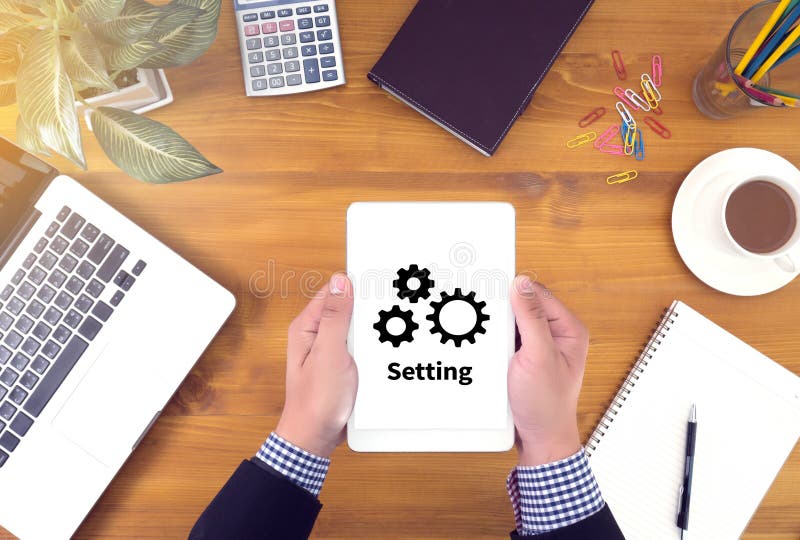 Configuration Setup Tools Setup and Wheel Mechanism Setting Con Stock ...