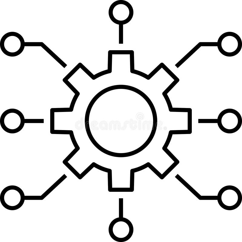 Configuration System Icon. Computing Infrastructure Icon. Mechanical ...