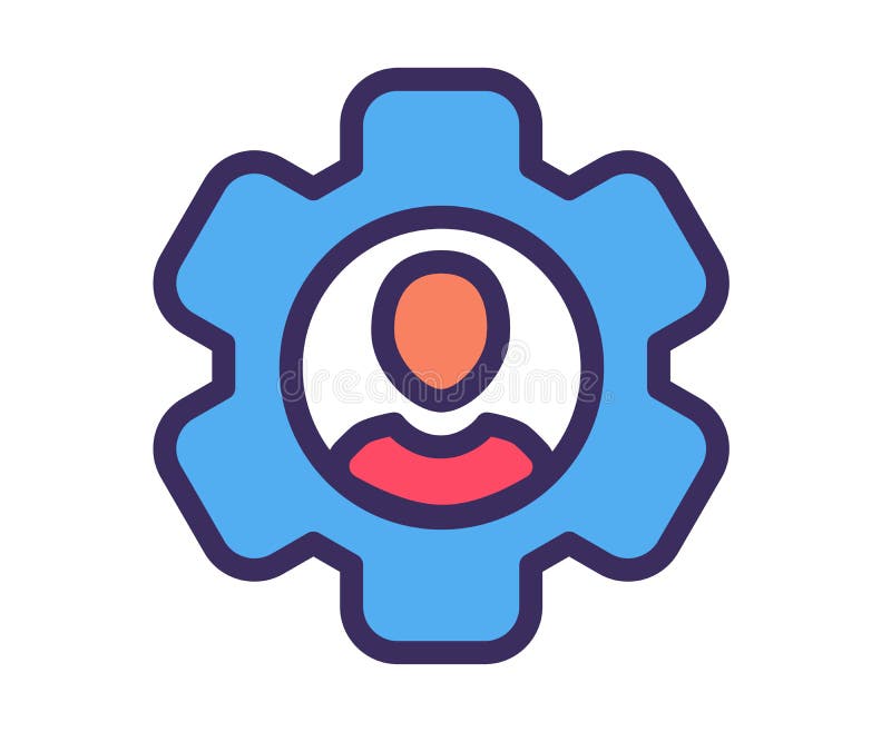 Configuration User Setting Single Isolated Icon with Filled Line Style ...