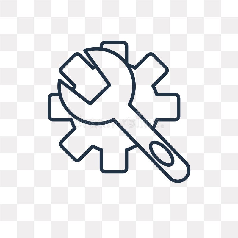 Configuration Vector Icon Isolated on Transparent Background, Li Stock ...