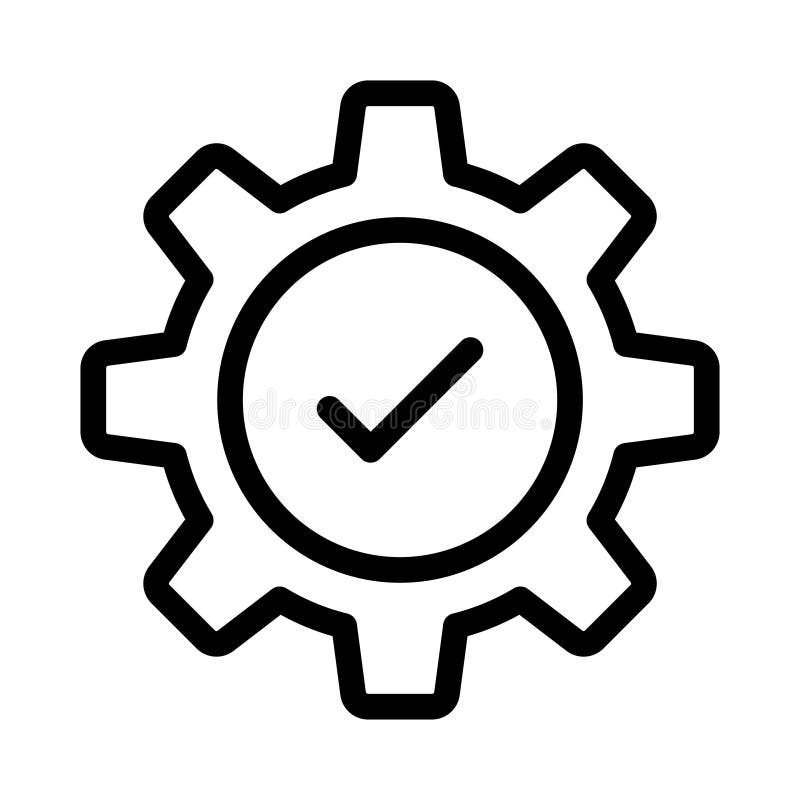 Configure Thin Line Vector Icon Stock Vector - Illustration of confirm ... Configure Thin Line Vector Icon Stock Vector - Illustration of confirm ...