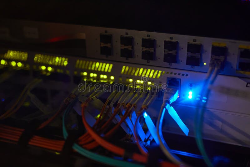 Configuring Network Equipment Data Center Room Stock Photos - Free ...