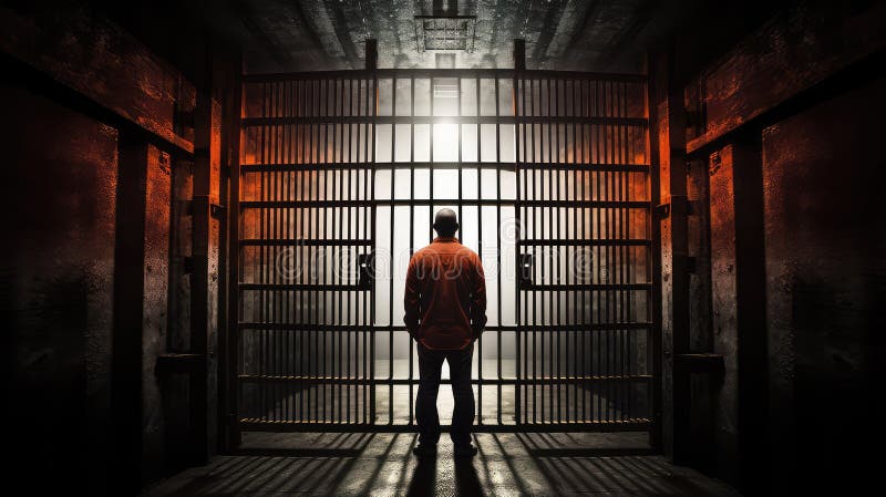 Confinement jail doors stock illustration. Illustration of ward - 339956951