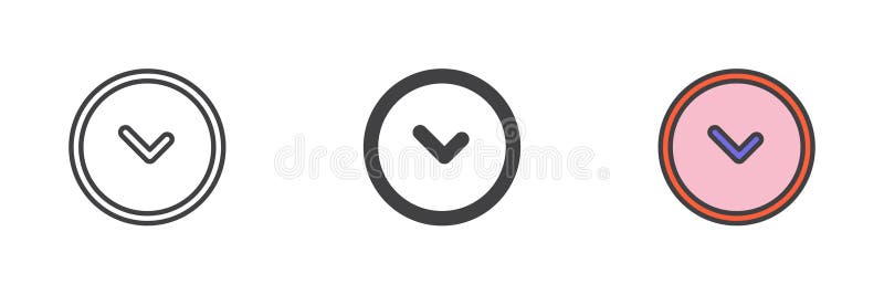 Confirm Button Different Style Icon Set Stock Vector - Illustration of ...