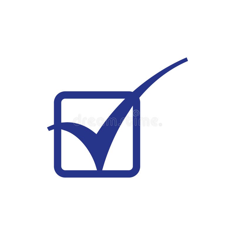 Confirm Check Icon Stock Vector Illustration Flat Design Style Stock ...