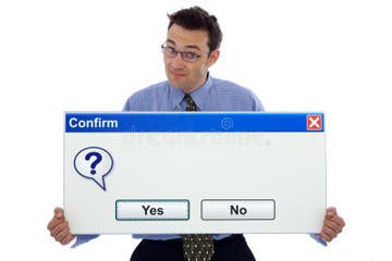 Confirm dialog box stock photo. Image of sale, smile, question - 3168762