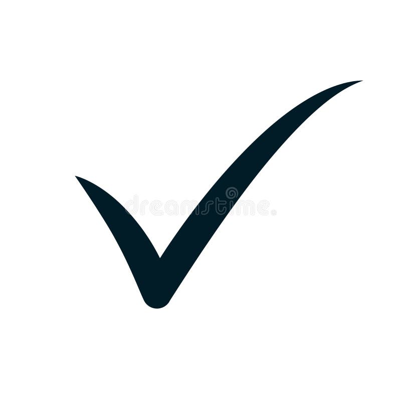 Confirm Icon Vector. Simple Flat Symbol. Illustration Stock Vector ...