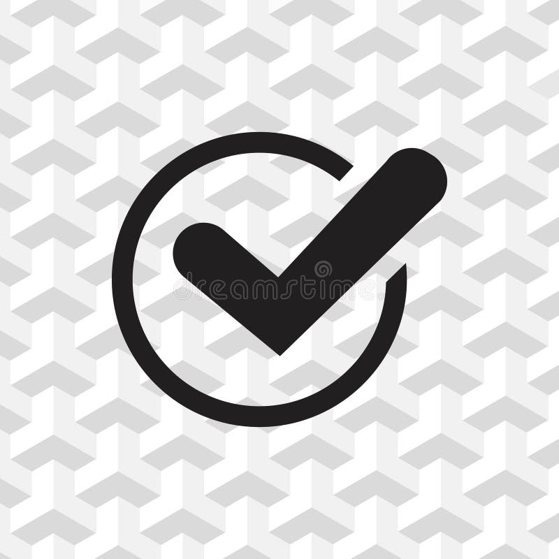 Confirm Icons; Vector Illustration. Flat Design Style Stock Vector ...