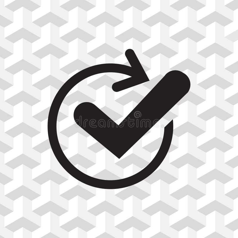 Confirm Icons; Vector Illustration. Flat Design Style Stock Vector ...