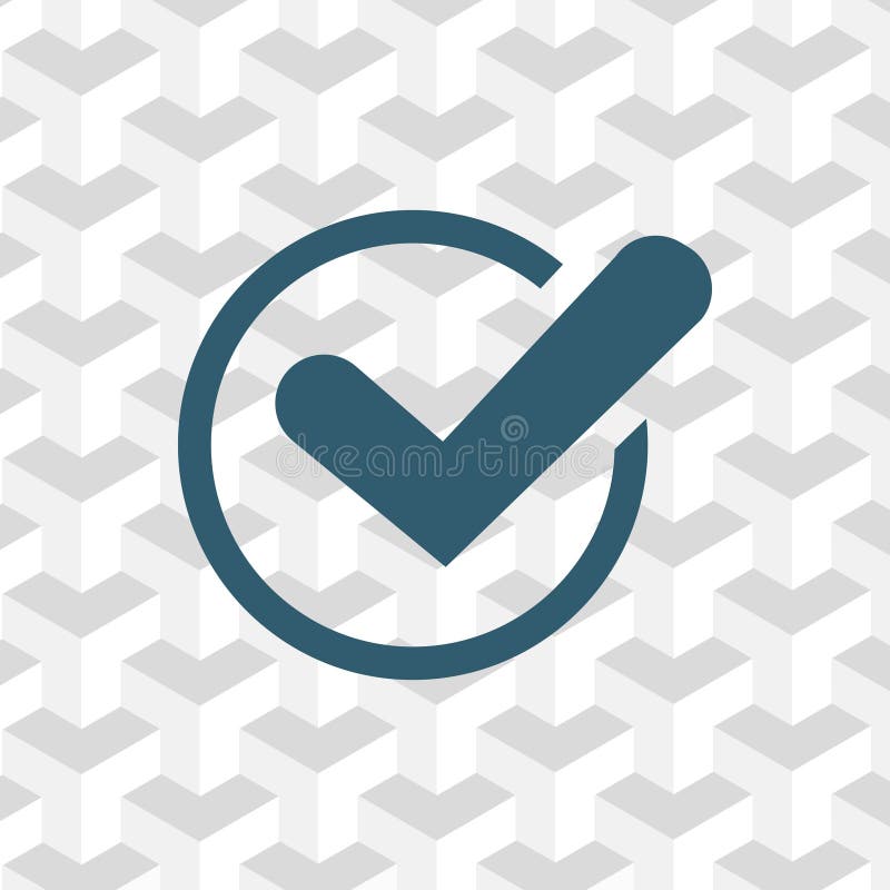 Confirm Icons; Vector Illustration. Flat Design Style Stock Vector ...