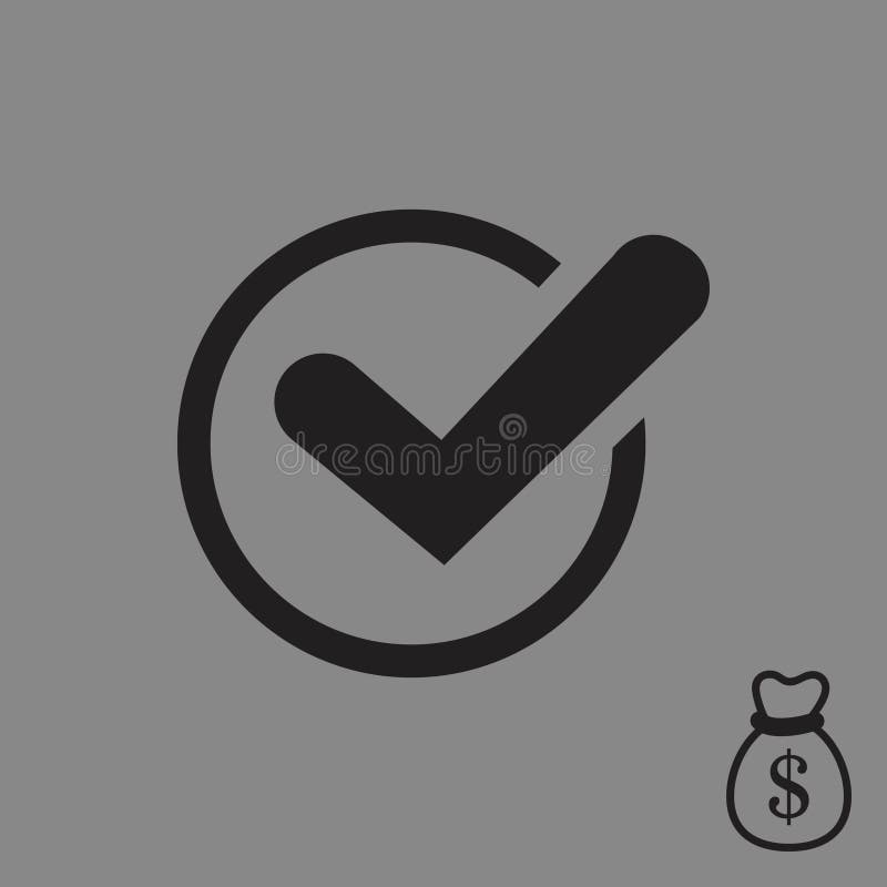 Confirm Icons; Vector Illustration. Flat Design Style Stock Vector ...