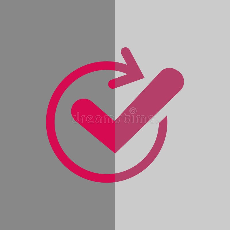 Confirm Icons; Vector Illustration. Flat Design Style Stock Vector ...